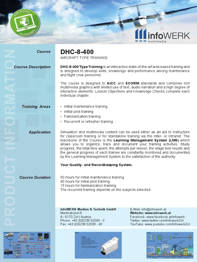 Course: DHC-8-400 Type Training Is An Interactive State-Of-The-Art Web ...