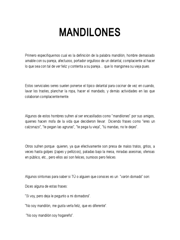Mandilon | PDF