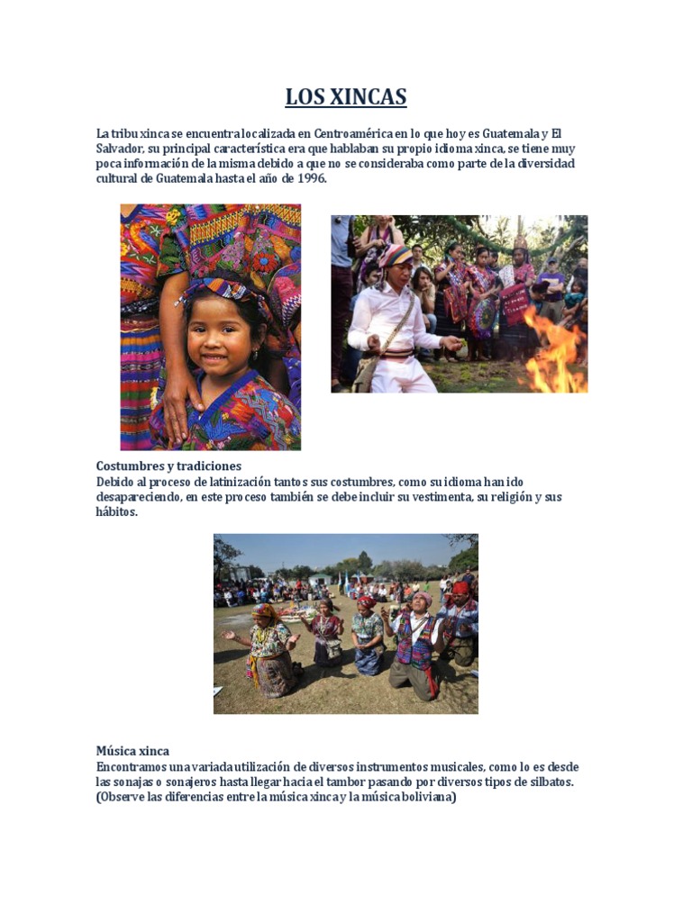 Los Xincas | PDF | Civilización maya | Ropa