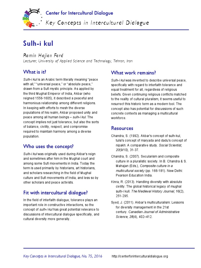 Sulh I Kul | PDF | Religious Pluralism | Multiculturalism