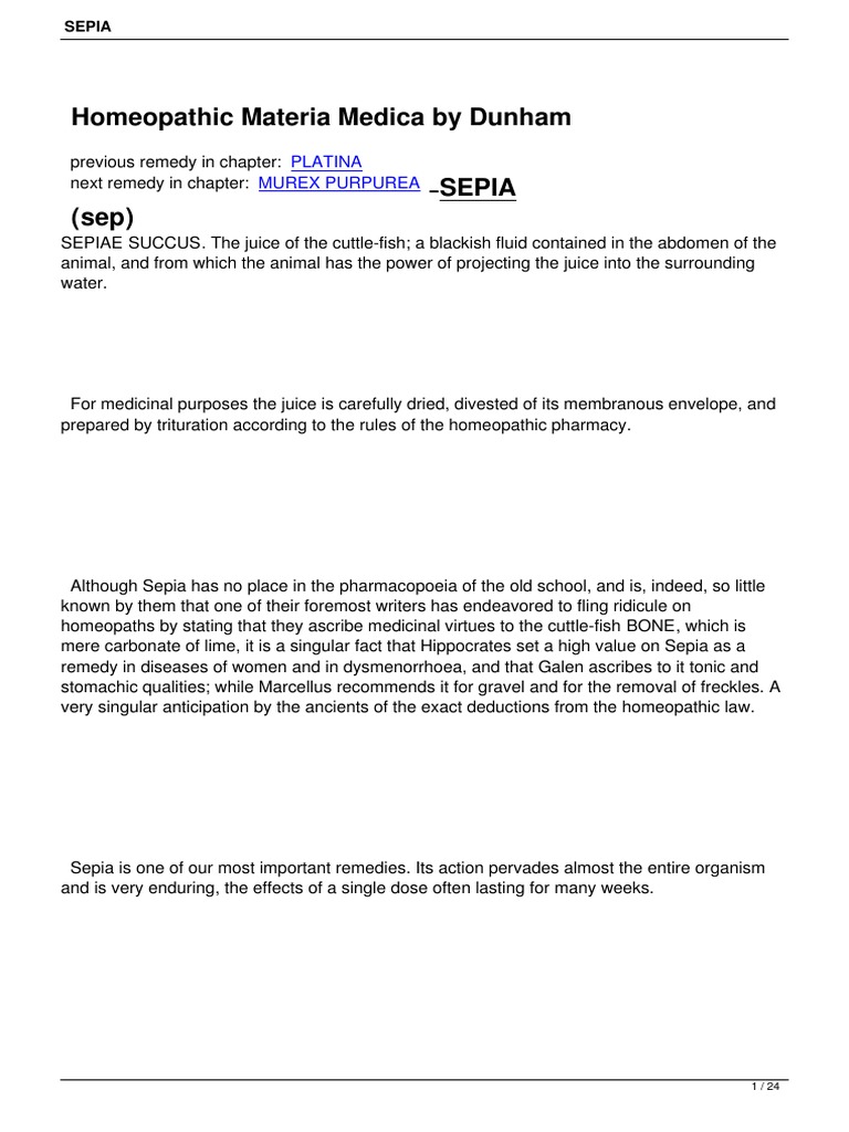 The Homeopathic Remedy Sepia: A Comprehensive Analysis of its ...