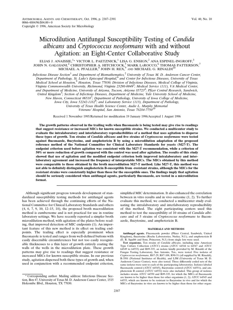 Candida Mic | PDF | Candida (Fungus) | Median
