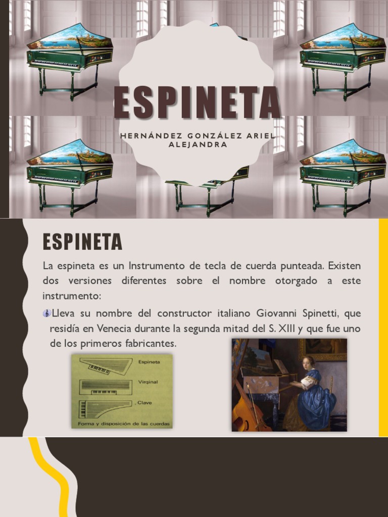 Espineta | PDF | Instrumentos musicales | Instrumentos de cuerda