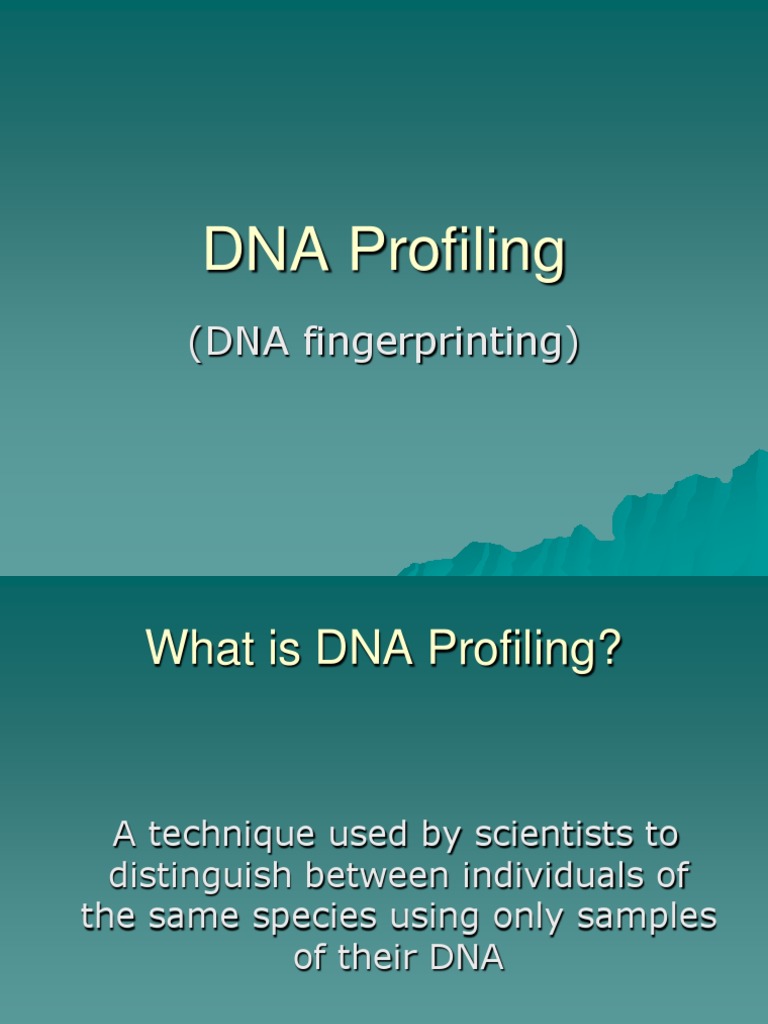 DNA Profiling: Techniques and Applications | PDF | Dna Profiling | Gel ...