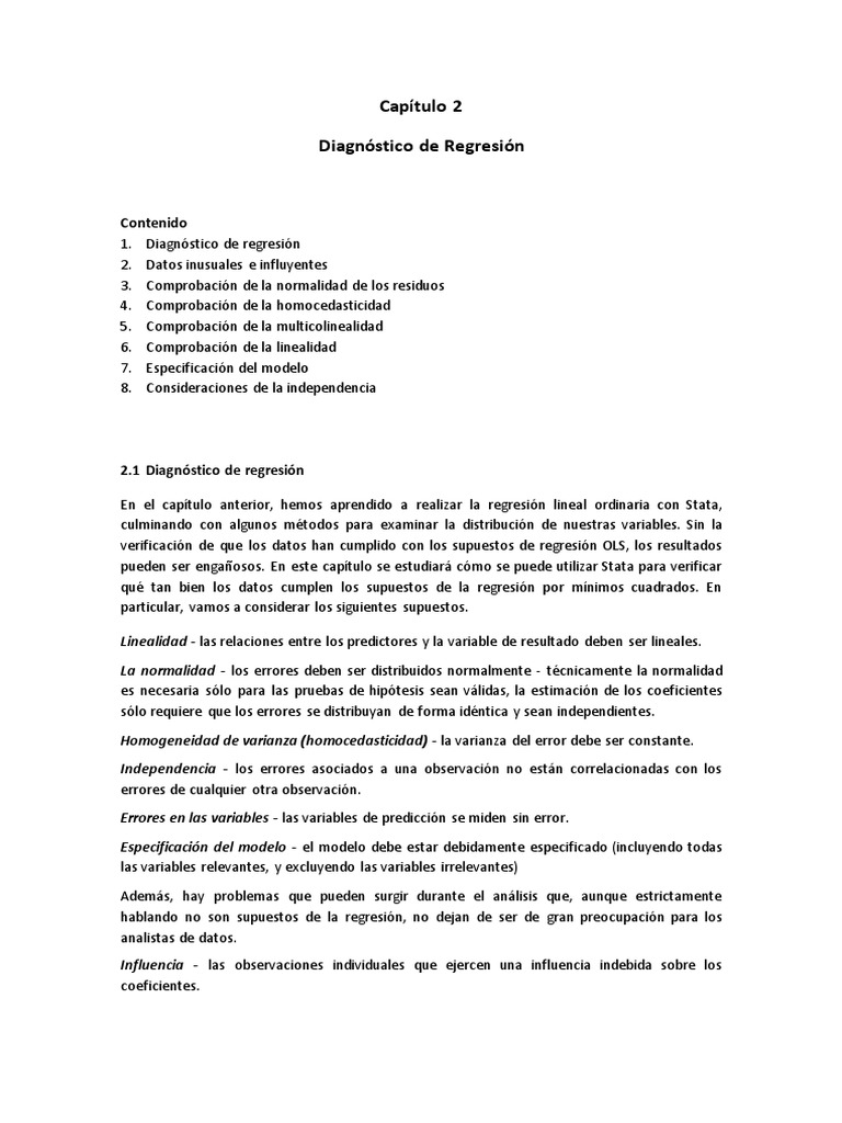 Regresi N Simple y M Ltiple Supuestos | PDF | Análisis de regresión | Multicolinealidad
