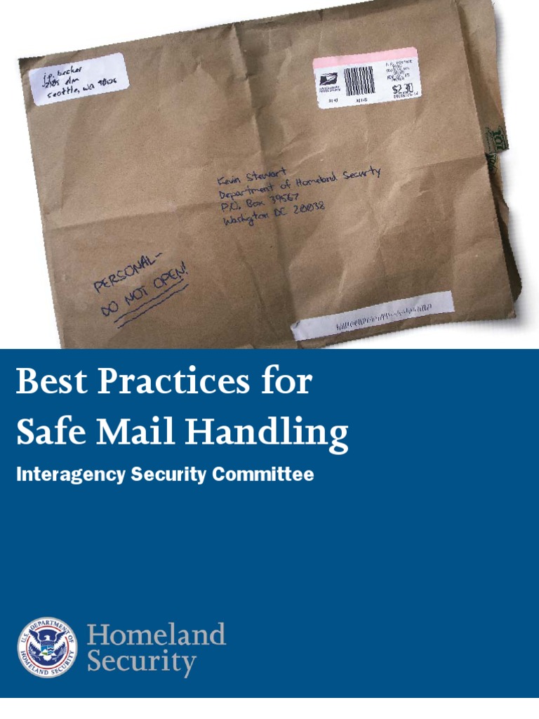 DHS Mail Handling Security | PDF | Anthrax | Personal Protective Equipment