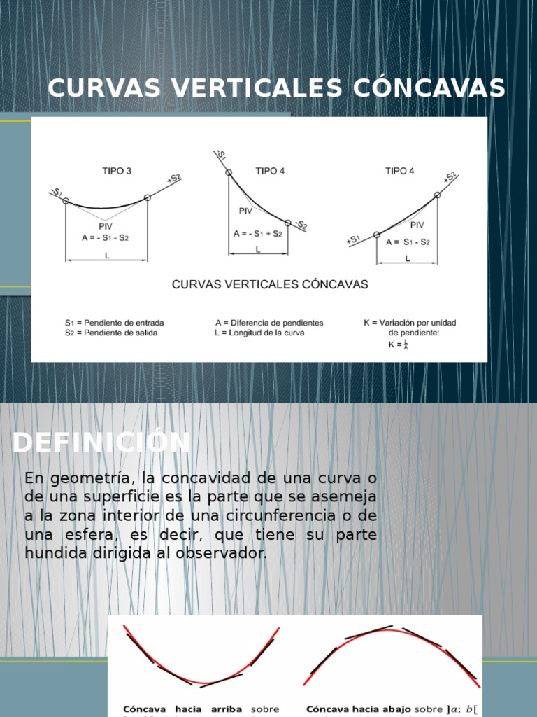 Curvas Verticales Cóncavas | PDF | Curva | Longitud
