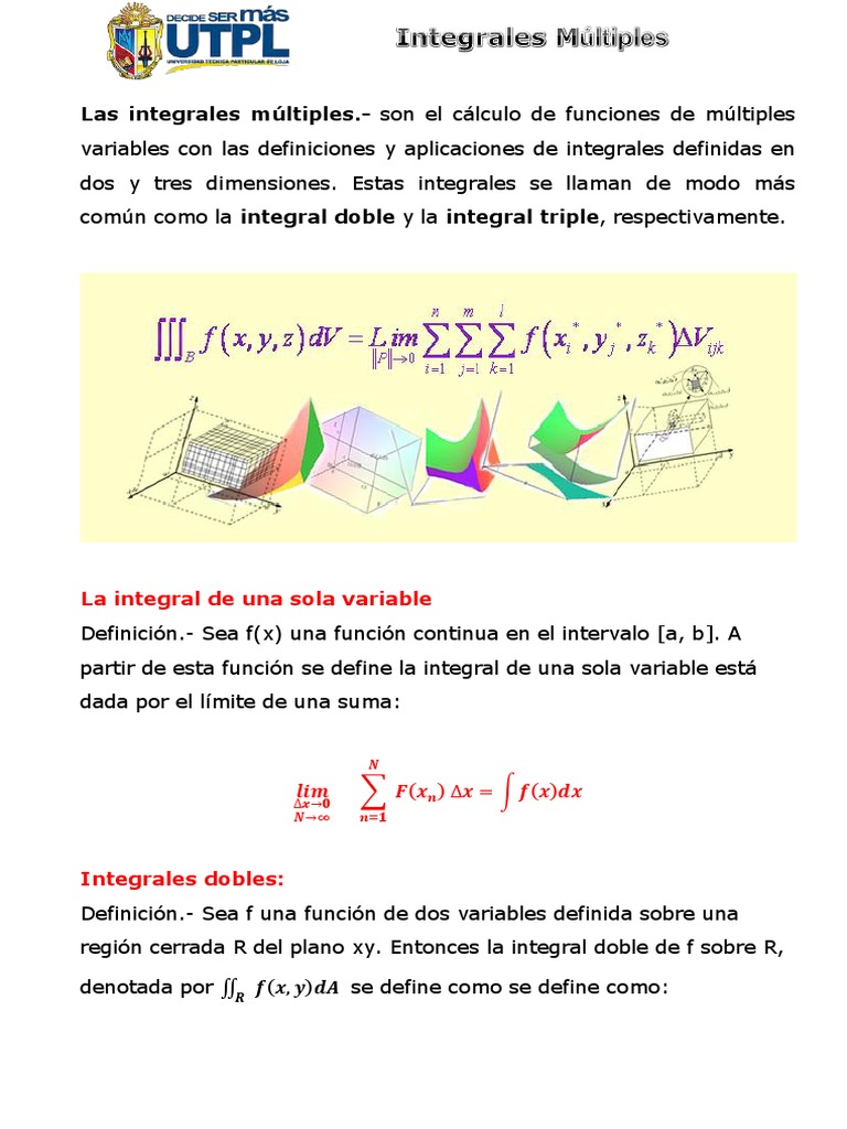Integrales Multiples | PDF