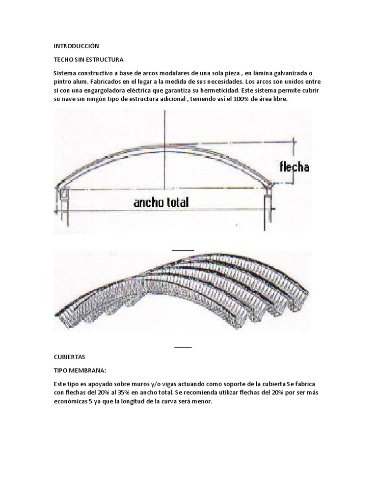 Proyecto Arcotecho | PDF | Andamio | Naturaleza