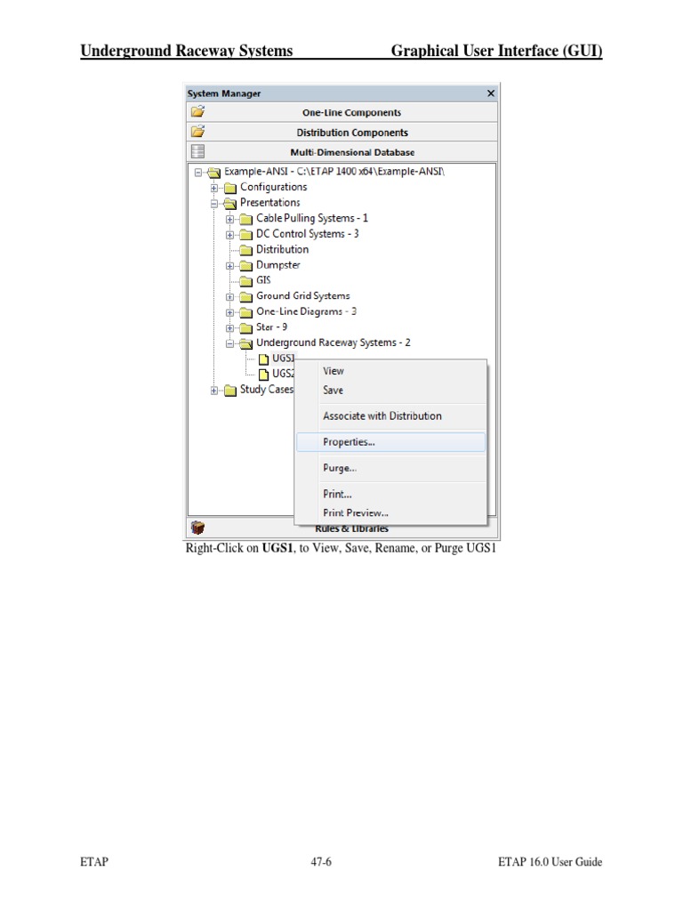 ETAP 16 User Guide: Raceway Systems | PDF | Icon (Computing) | Point ...