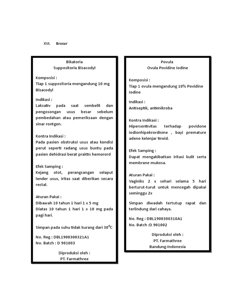 Brosur Suppo & Ovula | PDF