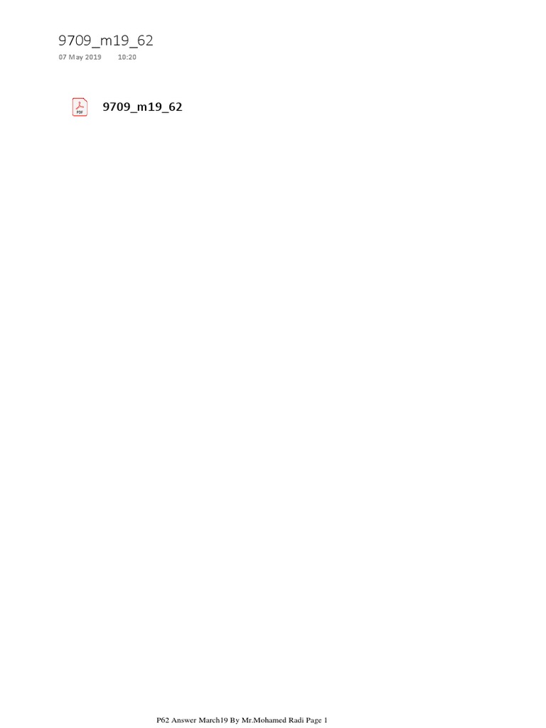 9709 m19 62 Ms | PDF