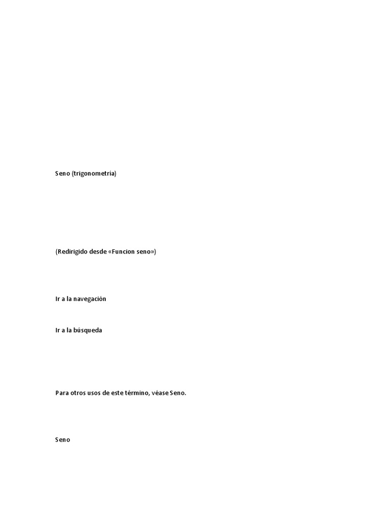 Seno | PDF | Seno | Geometría