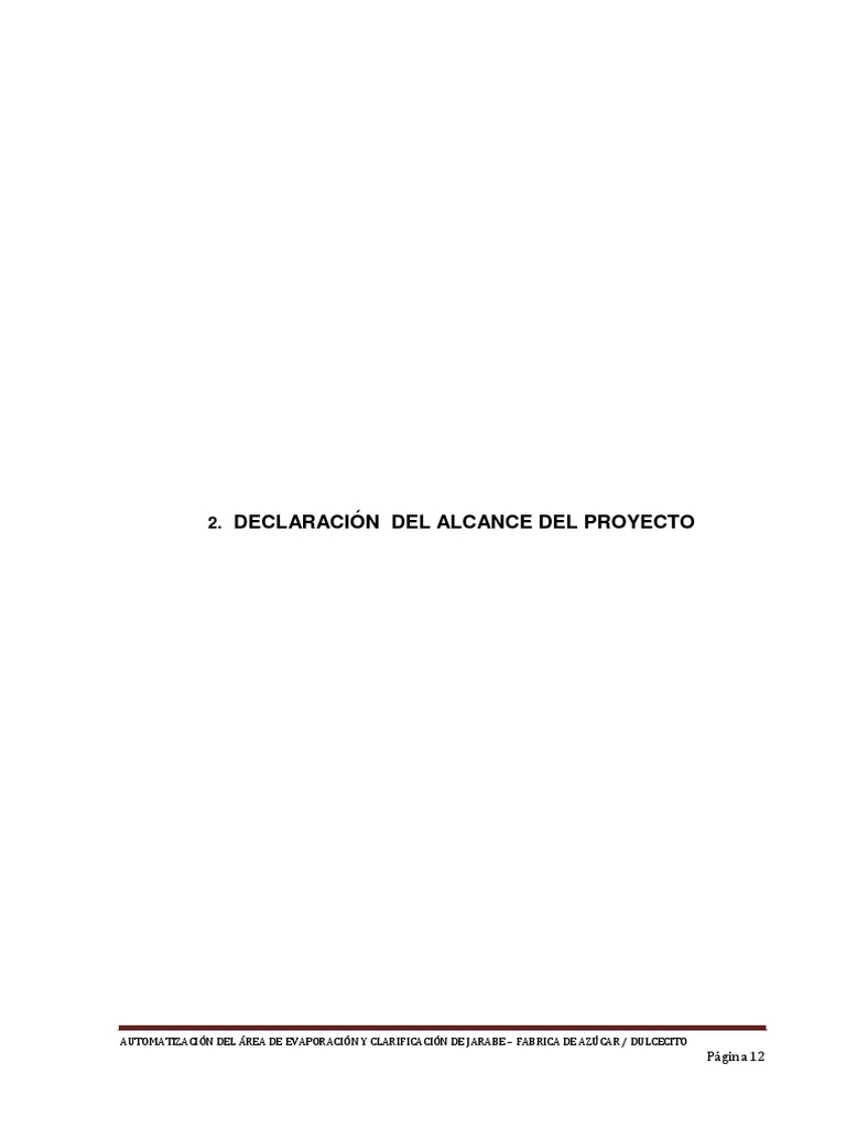 Declaración Del Alcance - Modelo | PDF | Servidor (Computación ...