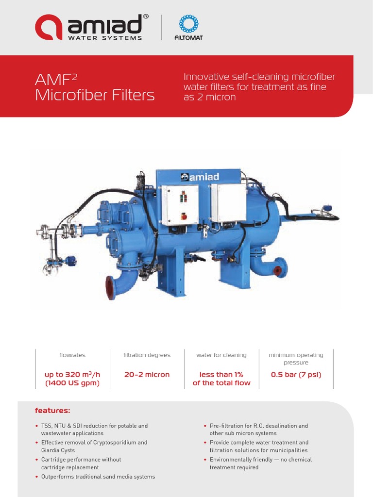 AMF Microfiber Filters: Innovative Self-Cleaning Microfiber Water ...