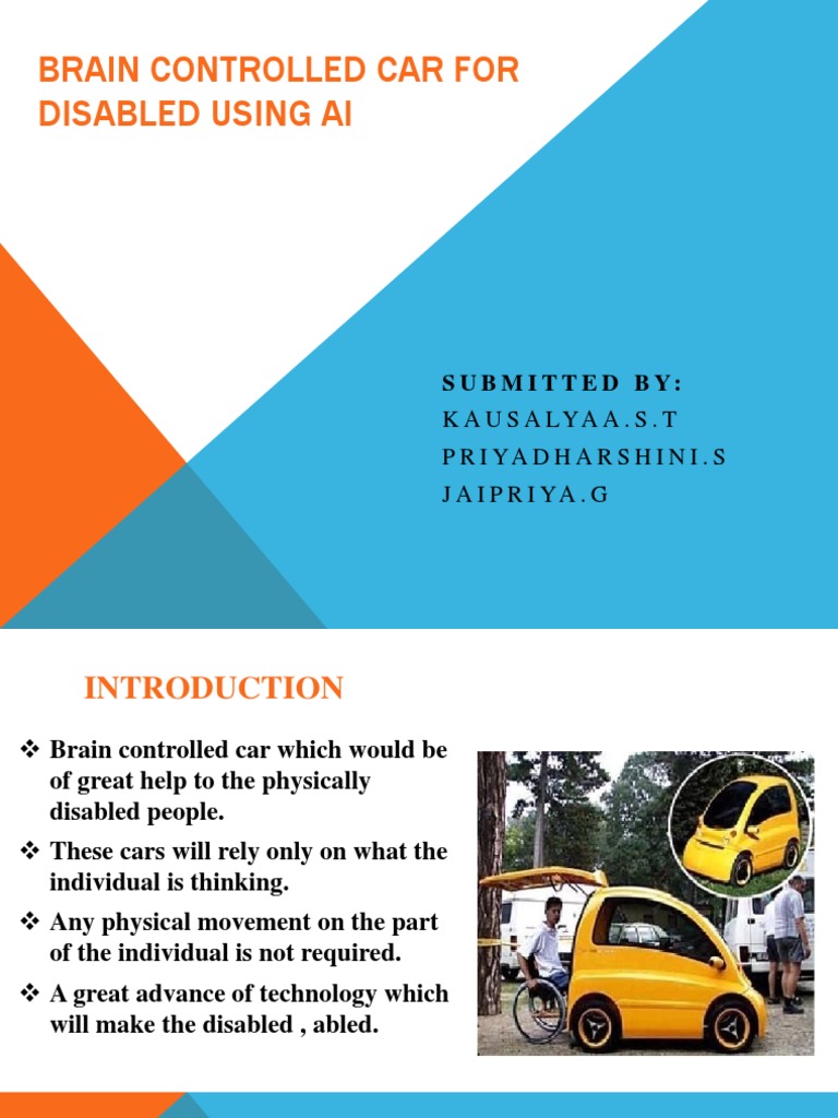 Brain Controlled Car For Disabled Using Ai | PDF | Artificial ...