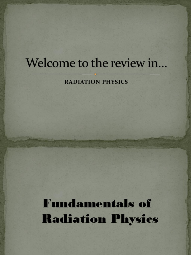 Rad Physics | PDF | Radioactive Decay | Frequency