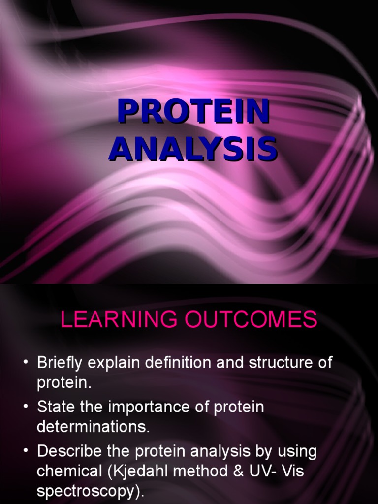 Protein Analysis Methods Guide | PDF | Protein Structure | Proteins