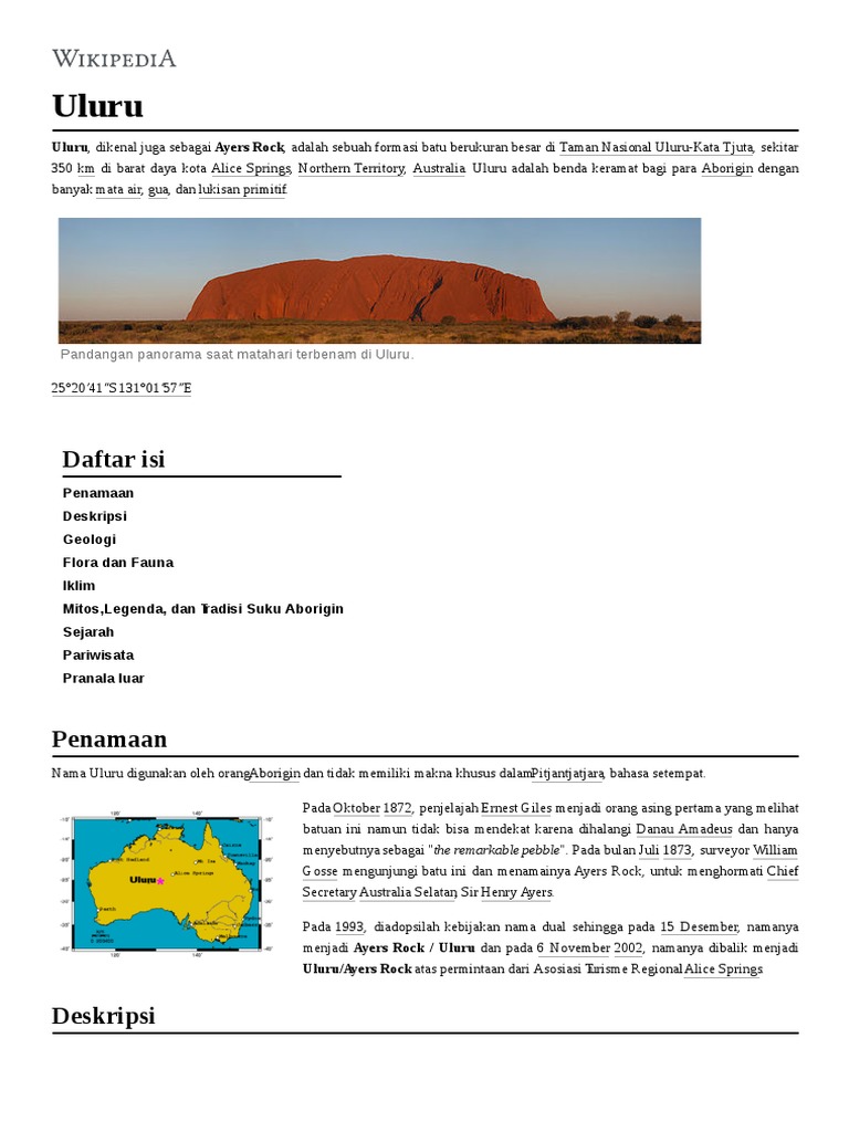 Uluru | PDF