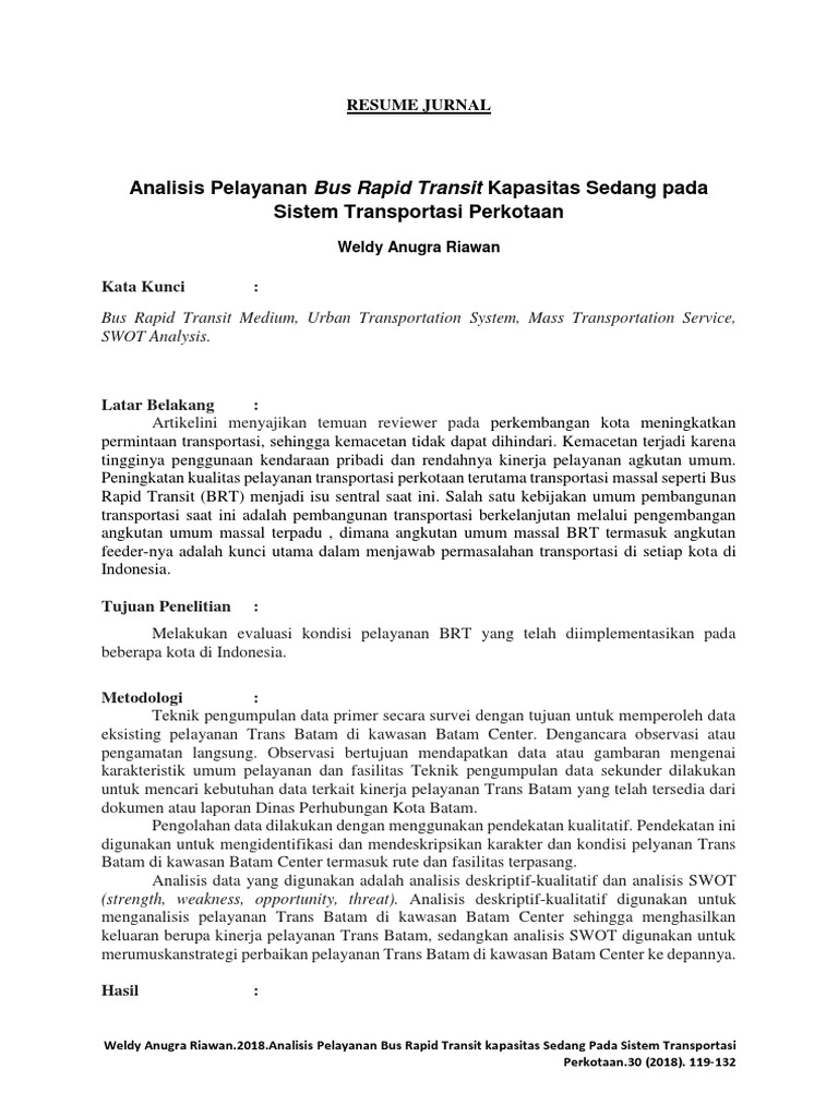 Contoh Resume Jurnal | PDF