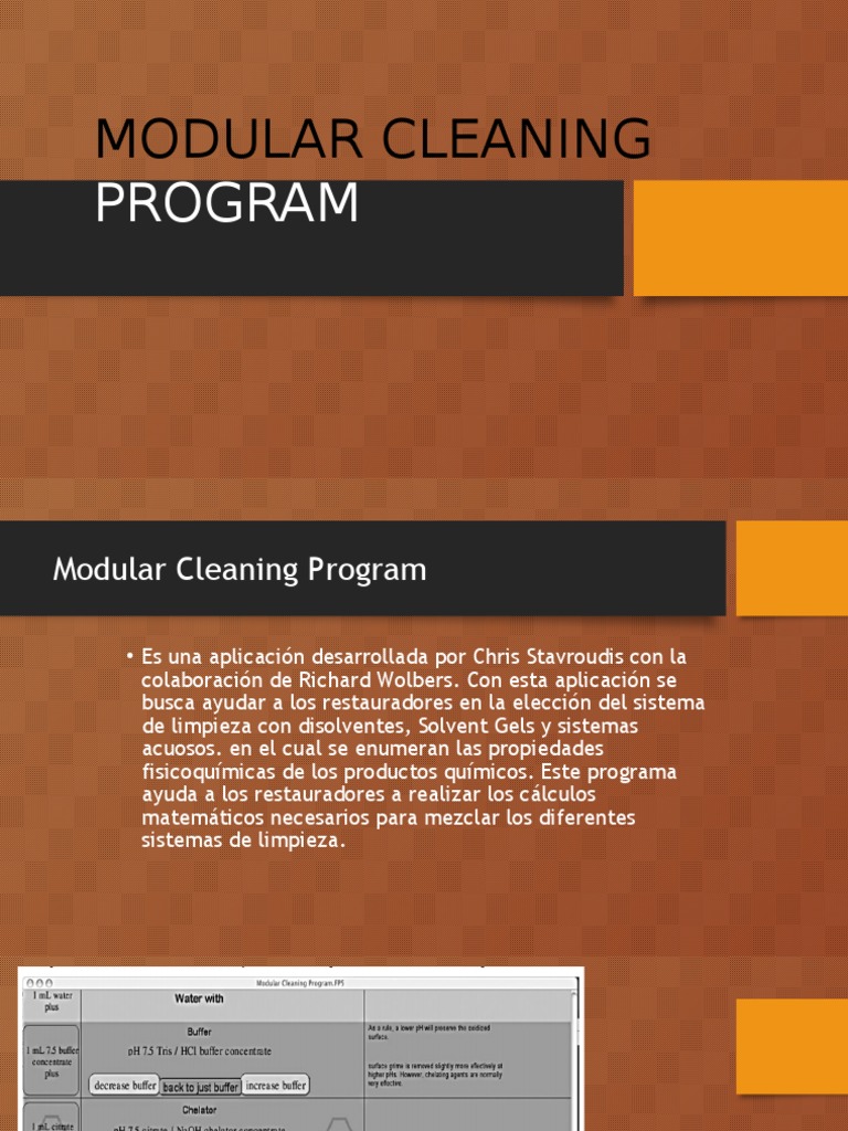 Modular Cleaning Program | PDF