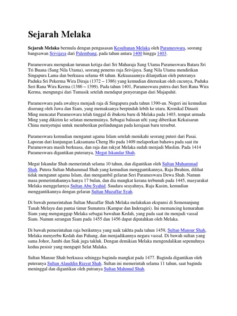 Sejarah Melaka Pdf