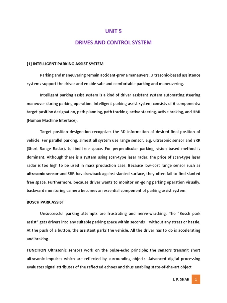 Unit 5 Drives and Control System: J. P. Shah | PDF | Electric Motor ...
