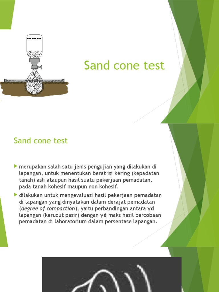 Sand Cone | PDF | Metode & Bahan Ajar