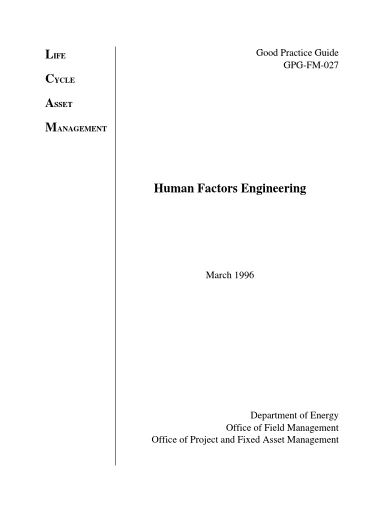 Human Factors Engineering | PDF | Product Lifecycle | Engineering