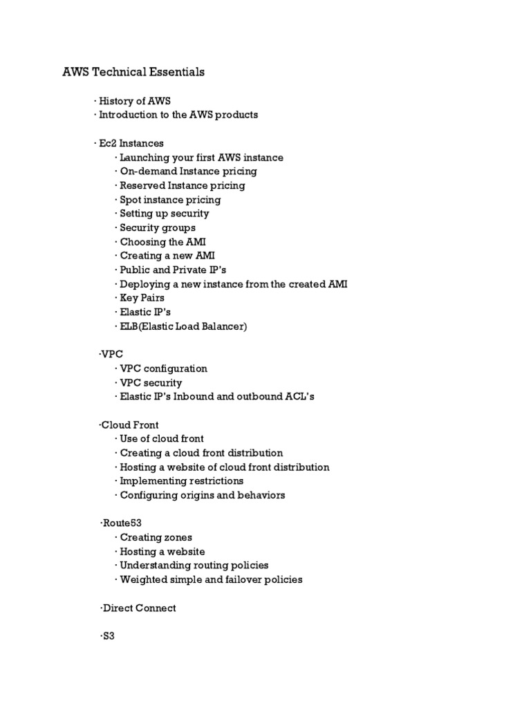 AWS Technical Essentials Guide for EC2, VPC, S3, RDS, DynamoDB, IAM ...