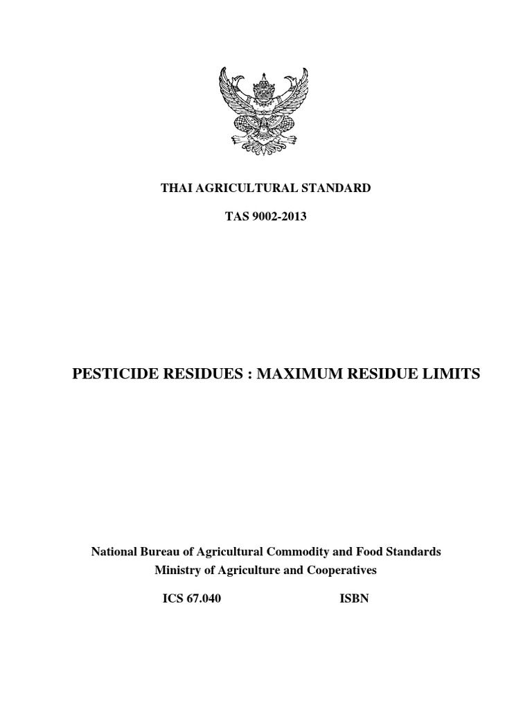 Residu Pestisida (NegaraThailand) | PDF | Fruit | Maize