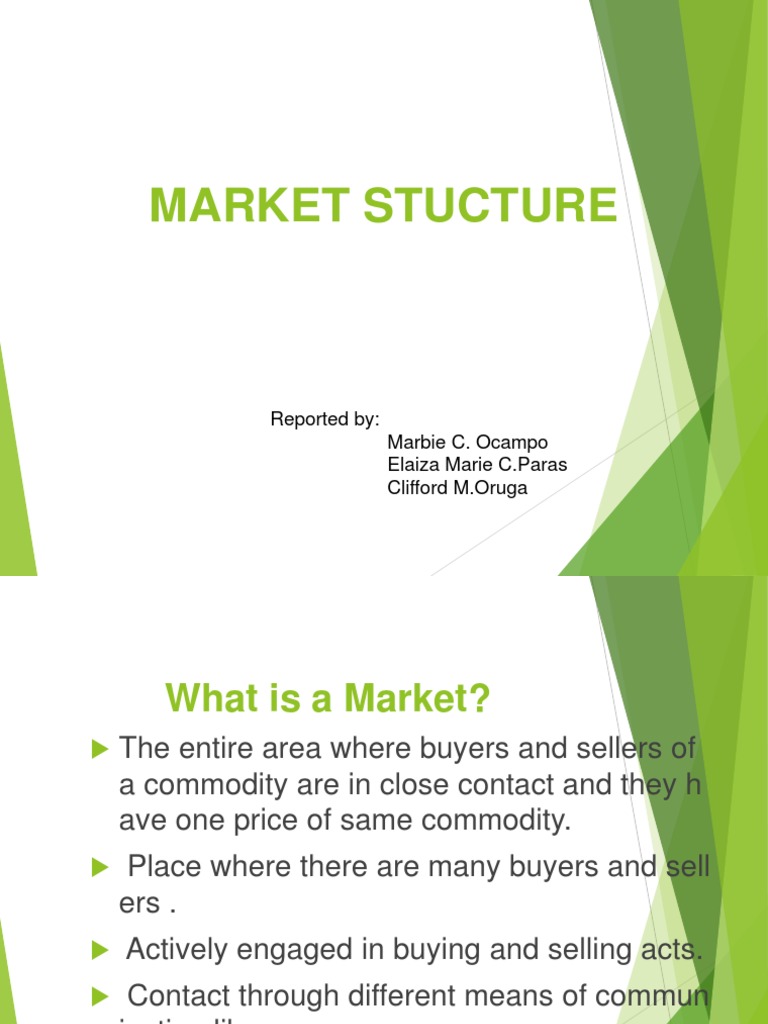Market Structure PPT Report | PDF | Monopoly | Oligopoly