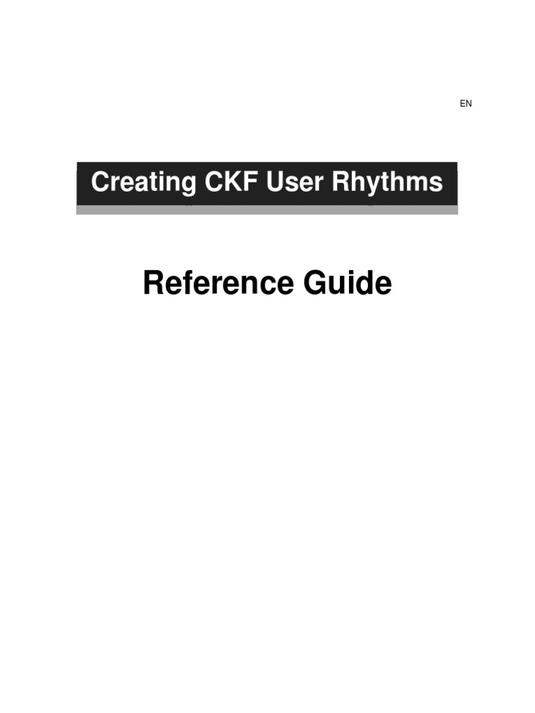 Casio CKF Rhythm Conversion Guide v1.0.2 | PDF | Synthesizer | File Format
