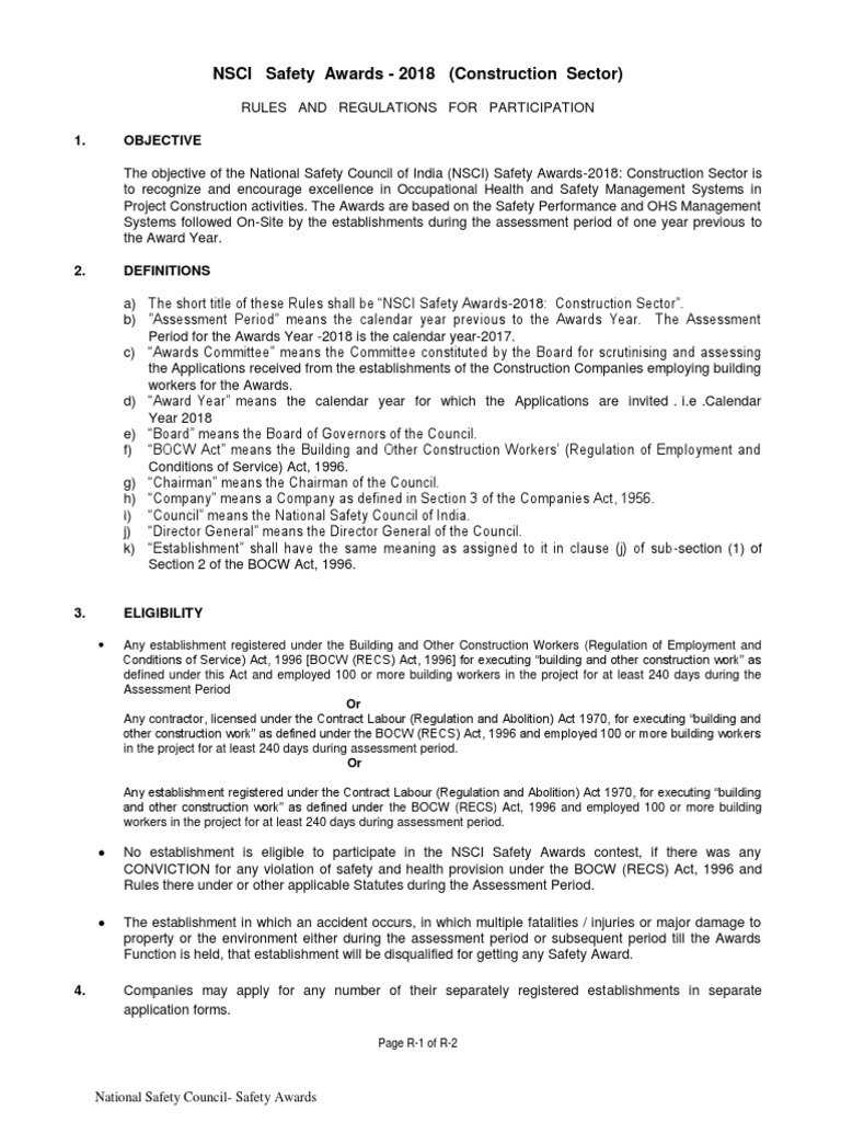 NSC | PDF | Occupational Safety And Health | Risk Assessment