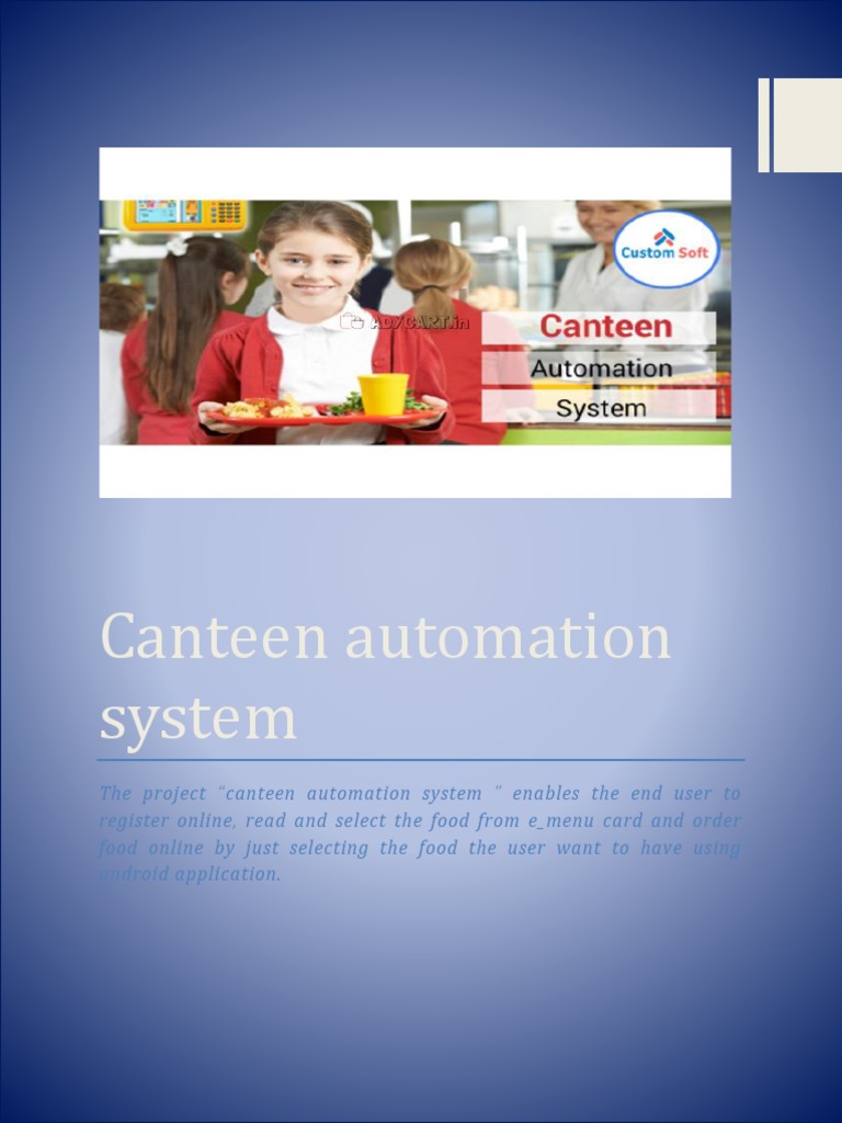 Canteen Automation System 03 Assign | PDF | Usability | Automation