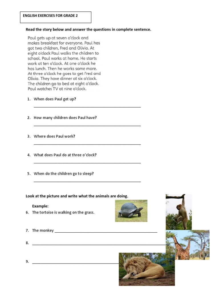 English Grade 2 Sa1 | PDF