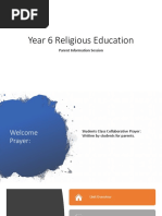 Year 8 Religious Education Lesson Presentation | PDF | Prayer | Faith