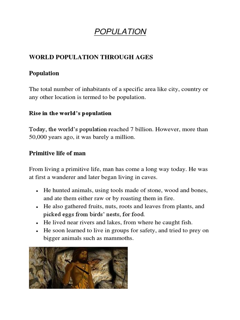 Population: World Population Through Ages Population | PDF | Logistic ...