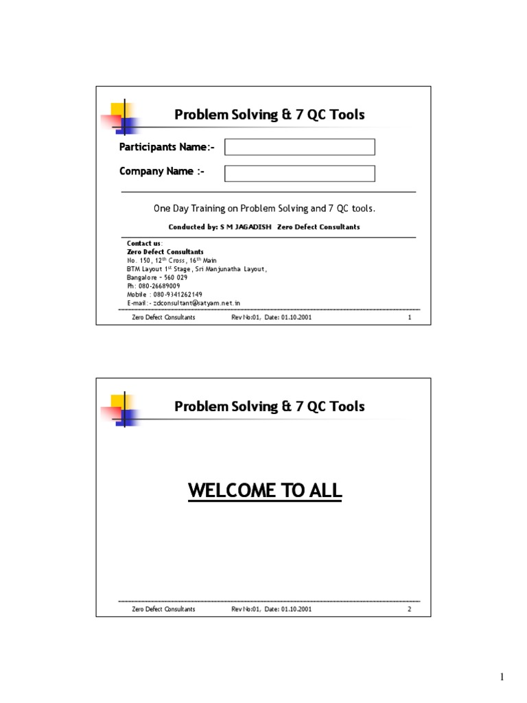 Problem Solving & 7qc Tools (Compatibility Mode) | PDF | Histogram | Scatter Plot