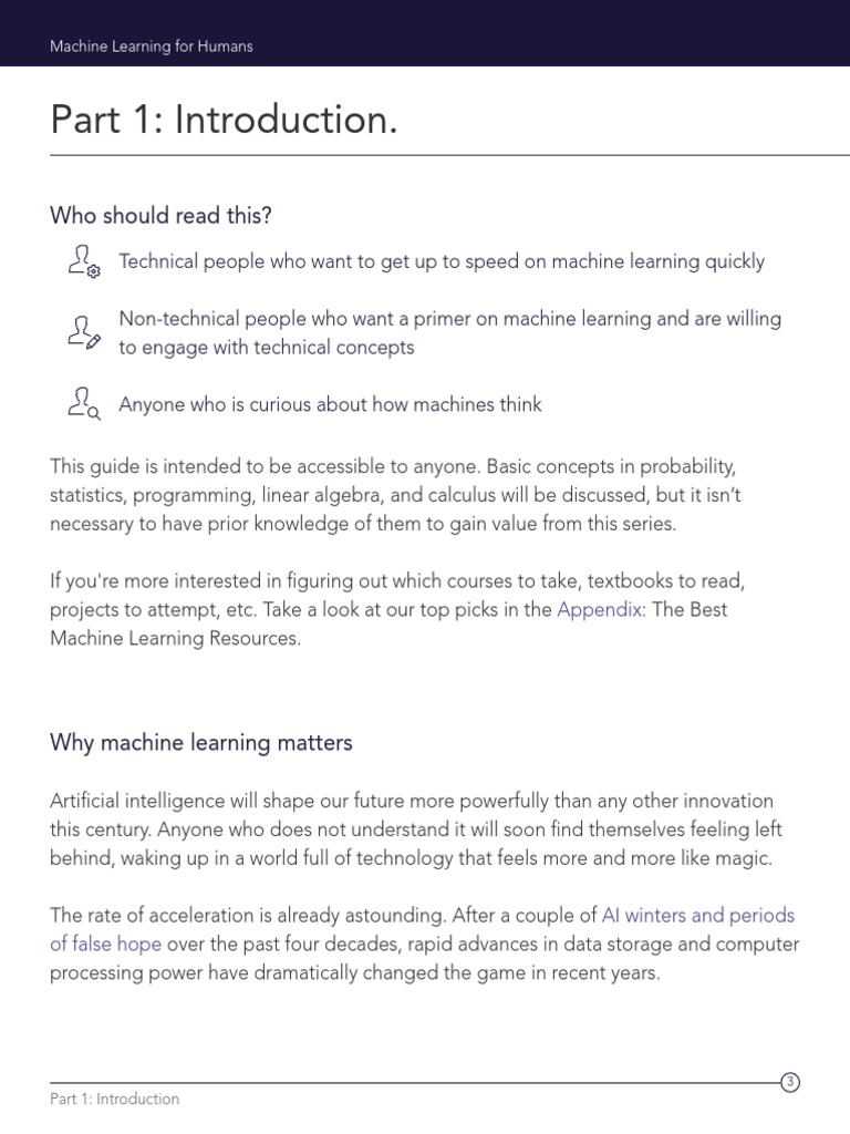 Why Machine Learning Matters | Download Free PDF | Technological ...