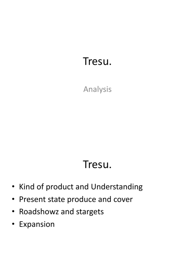 Tresu | PDF | Career & Growth