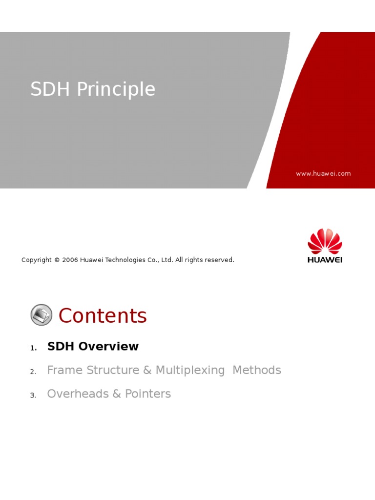 SDH Principle | PDF | Network Protocols | Physical Layer Protocols