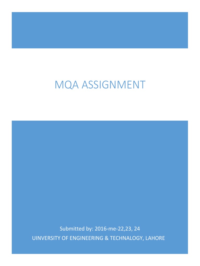 Mqa Presentation Report | PDF | Six Sigma | Business