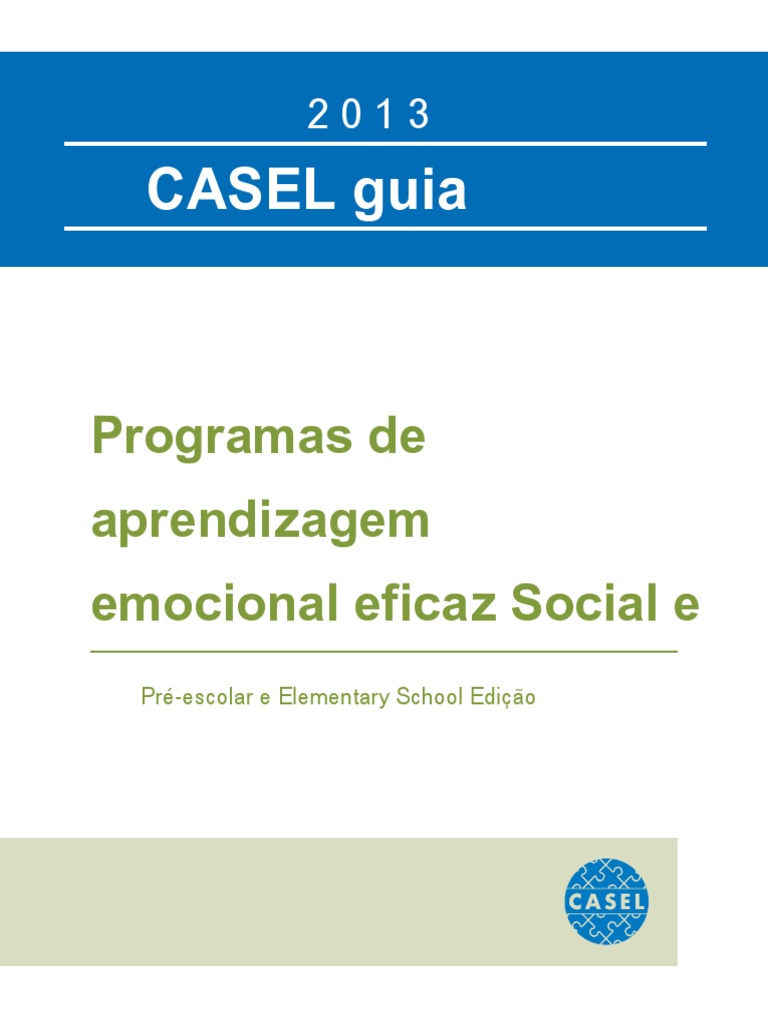 2013 Casel Guide 1.en - PT | PDF | Pré-escola | Emoções