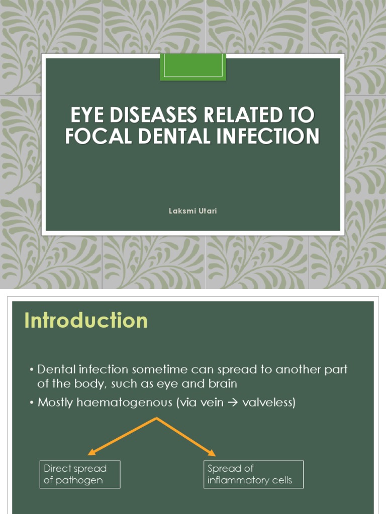 Eye Diseases Related To Focal Dental Infection | PDF | Immunology ...