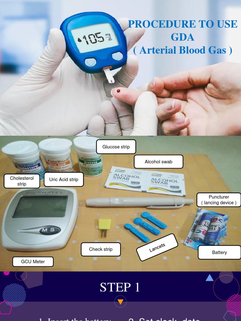 Procedure To Use GDA (Arterial Blood Gas) | Download Free PDF ...