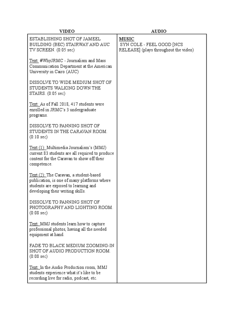 Final Script | PDF