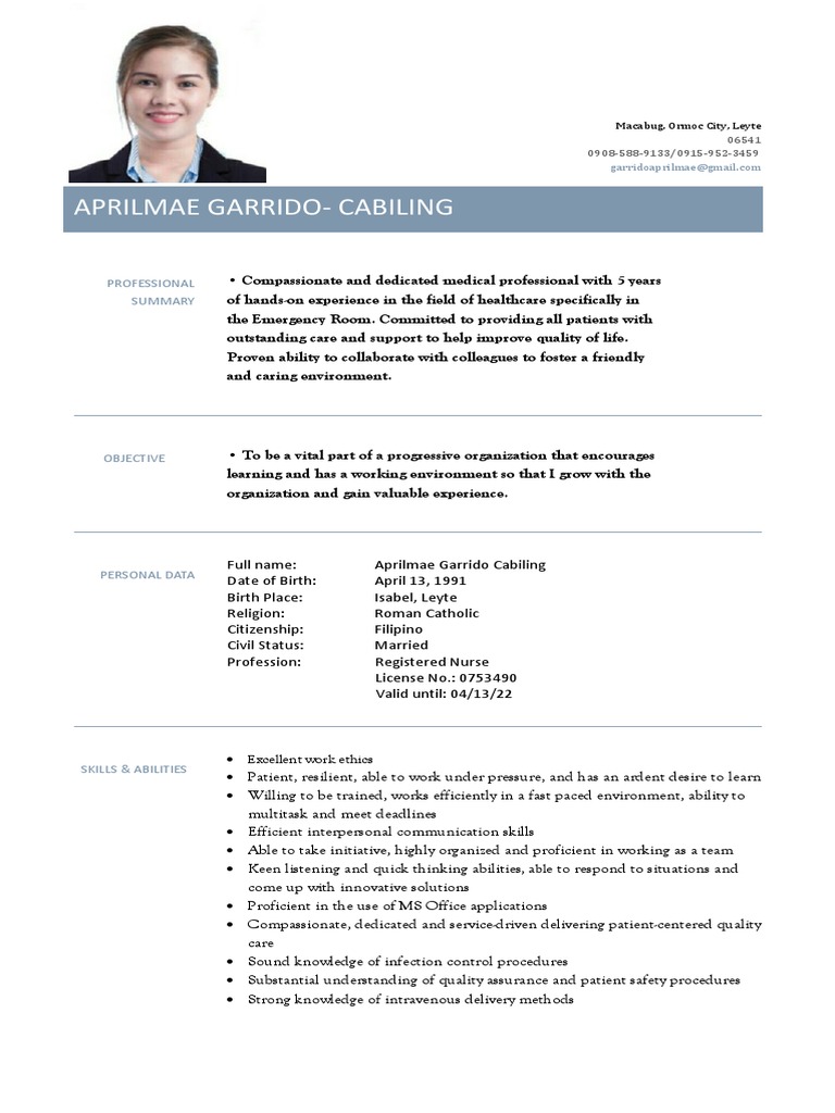 April Resume Updated | PDF | Emergency Department | Health Care