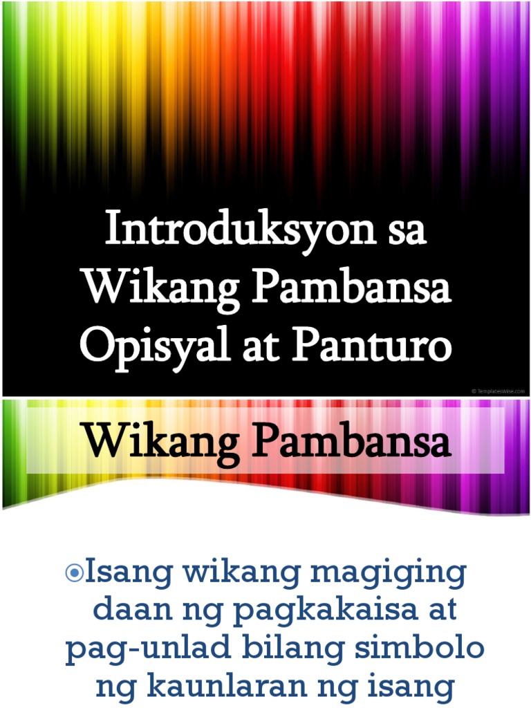 Wikang Panturo