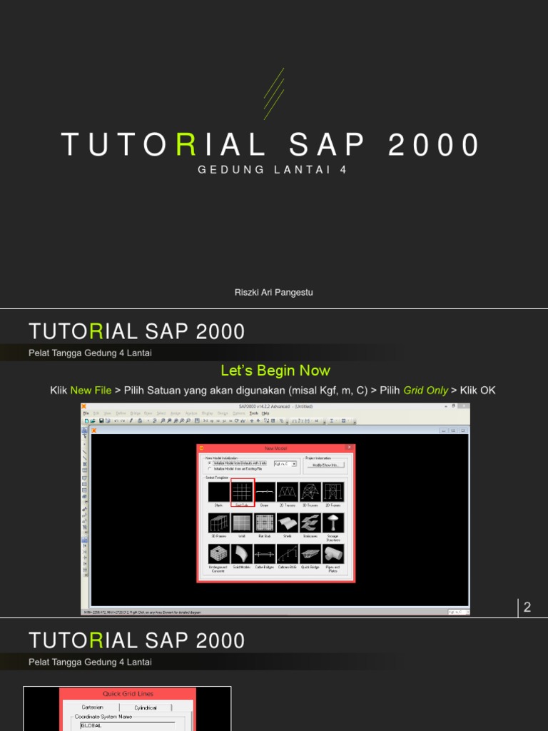 Tutorial SAP2000 | PDF